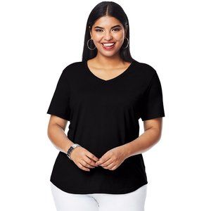 Tops | Jms Cotton Jersey Shortsleeve Vneck Women | Poshmark